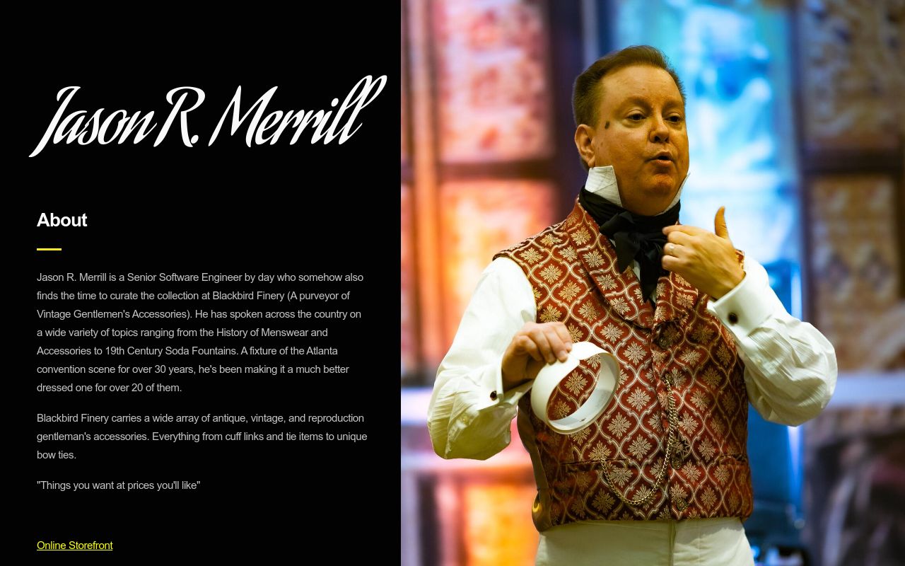 Jason R. Merrill from Blackbird Finery